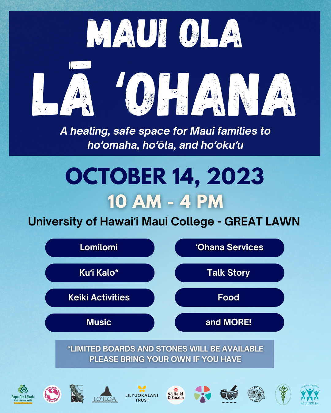 Hawaiian Health Organizations host ‘Ohana Day of Restoration | Papa Ola ...